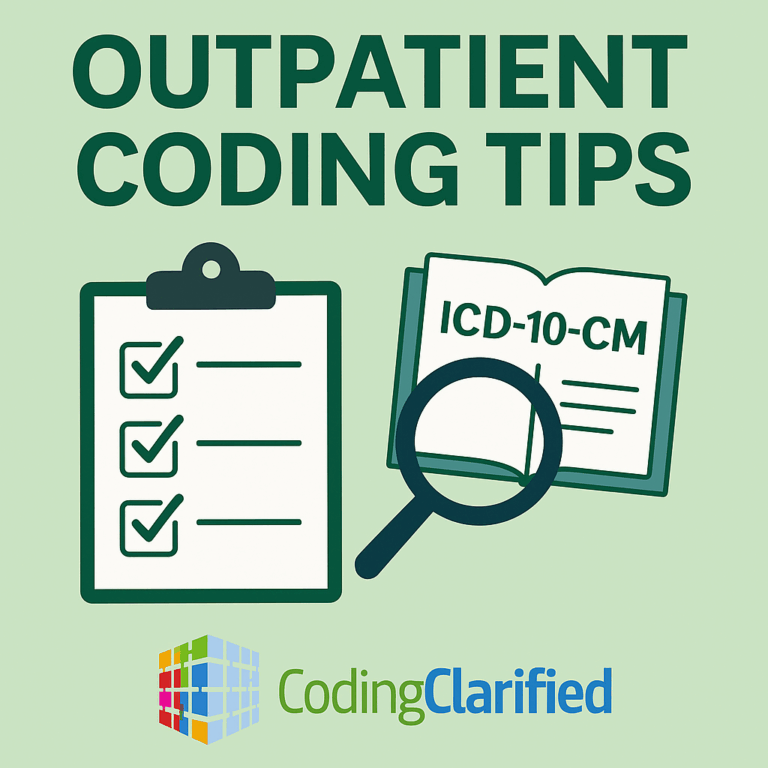 Outpatient Coding Tips | Coding Clarified