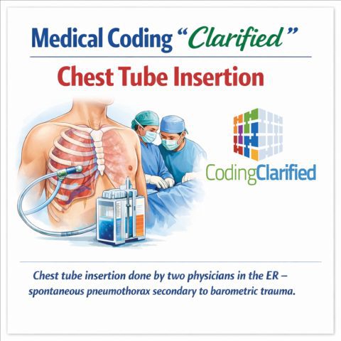 Medical Coding "Clarified" Chest Tube Insertion | Coding Clarified