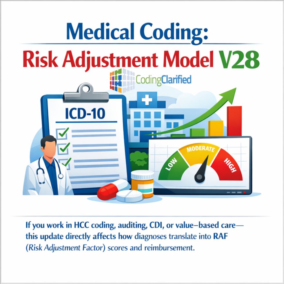 Medical Coding: Risk Adjustment Model V28 | Coding Clarified