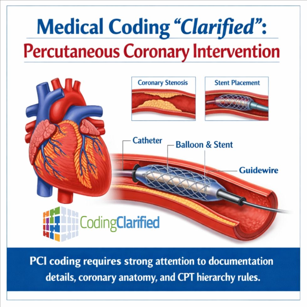 Medical Coding “Clarified”: Percutaneous Coronary Intervention | Coding ...